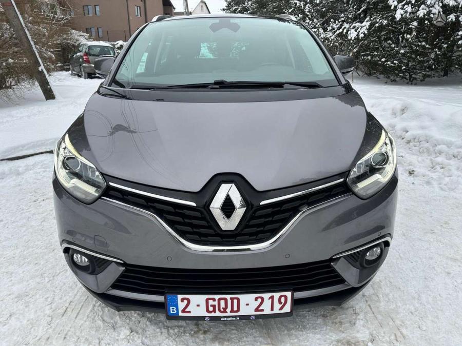 Grey Renault Grand Scenic 2017 in Vilnius, with an engine capacity of 1.20 L and mileage of 176 thousand km for 9150 €, photo 14 on AUTOMOTO.COM.LV