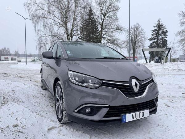 Pelēks Renault Grand Scenic 2017 Tauragė, ar dzinēja tilpumu 1.20 L un nobraukumu 146 tūkst. km par 8499 €, foto  vietnē AUTOMOTO.COM.LV