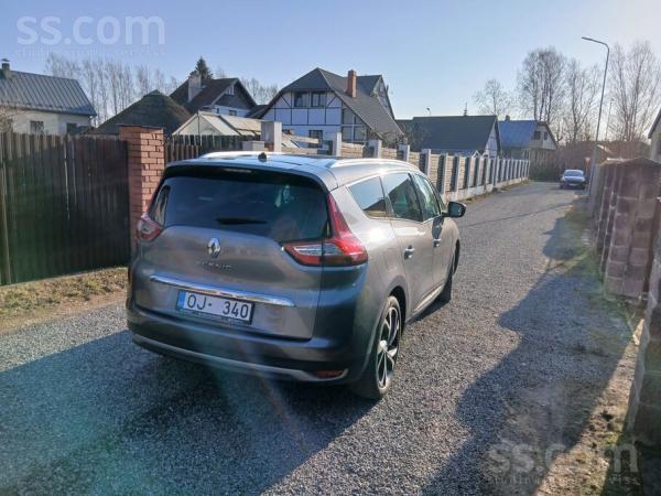 Grey Renault Grand Scenic 2017 in Riga, with an engine capacity of 1.60 L and mileage of 147 thousand km for 10100 €, photo 4 on AUTOMOTO.COM.LV