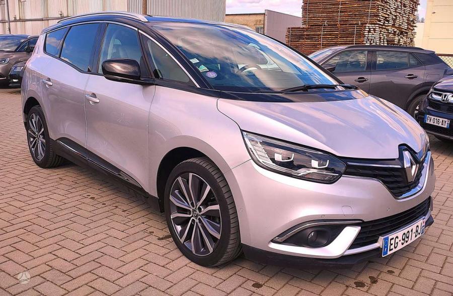 Grey Renault Grand Scenic 2017 in Taurage, with an engine capacity of 1.20 L and mileage of 181 thousand km for 8499 €, photo 5 on AUTOMOTO.COM.LV
