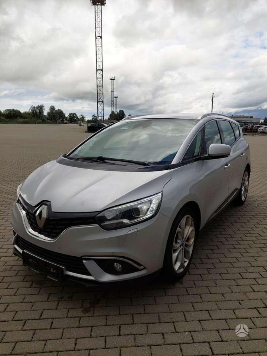 Pelēks Renault Grand Scenic 2017 Marijampole, ar dzinēja tilpumu 1.46 L un nobraukumu 249 tūkst. km par 7750 €, foto 1 vietnē AUTOMOTO.COM.LV