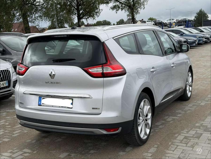 Grey Renault Grand Scenic 2017 in Taurage, with an engine capacity of 1.46 L and mileage of 192 thousand km for 7500 €, photo 4 on AUTOMOTO.COM.LV