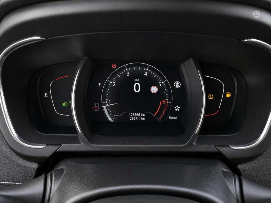 Grey Renault Grand Scenic 2017 in Pakruojis, with an engine capacity of 1.20 L and mileage of 128 thousand km for 8700 €, photo 19 on AUTOMOTO.COM.LV