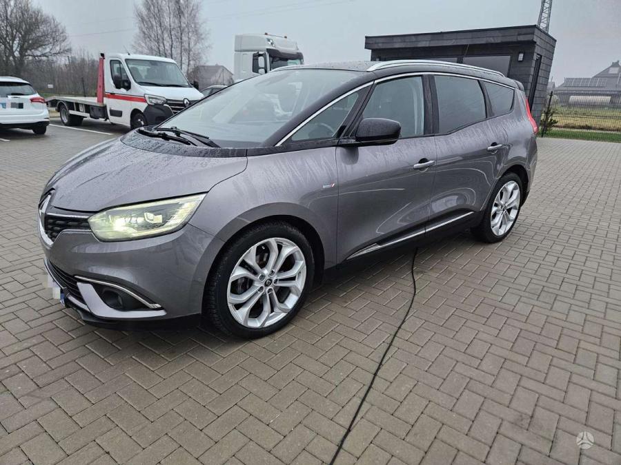 Grey Renault Grand Scenic 2018 in Taurage, with an engine capacity of 1.60 L and mileage of 267 thousand km for 6700 €, photo 4 on AUTOMOTO.COM.LV
