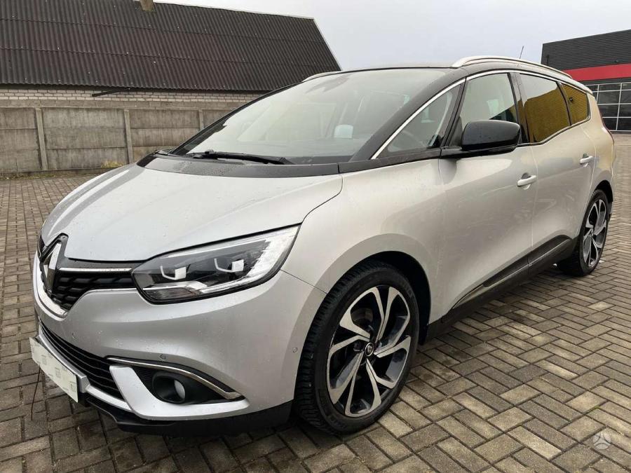 Grey Renault Grand Scenic 2018 in Taurage, with an engine capacity of 1.46 L and mileage of 212 thousand km for 11200 €, photo 1 on AUTOMOTO.COM.LV