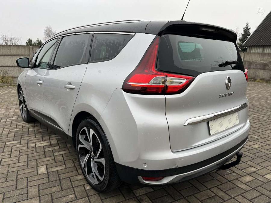 Grey Renault Grand Scenic 2018 in Taurage, with an engine capacity of 1.46 L and mileage of 212 thousand km for 11200 €, photo 3 on AUTOMOTO.COM.LV
