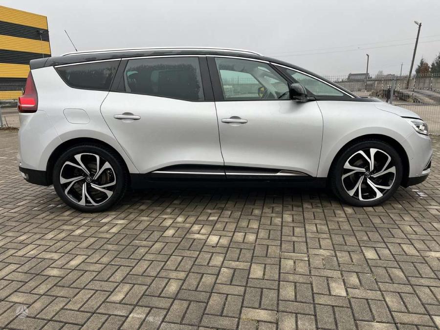 Grey Renault Grand Scenic 2018 in Taurage, with an engine capacity of 1.46 L and mileage of 212 thousand km for 11200 €, photo 6 on AUTOMOTO.COM.LV