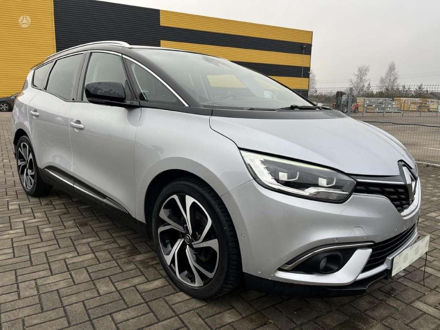 Grey Renault Grand Scenic 2018 in Taurage, with an engine capacity of 1.46 L and mileage of 212 thousand km for 11200 €, photo 7 on AUTOMOTO.COM.LV