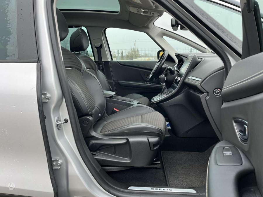 Grey Renault Grand Scenic 2018 in Taurage, with an engine capacity of 1.46 L and mileage of 212 thousand km for 11200 €, photo 13 on AUTOMOTO.COM.LV