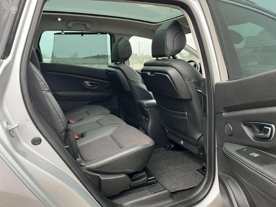 Grey Renault Grand Scenic 2018 in Taurage, with an engine capacity of 1.46 L and mileage of 212 thousand km for 11200 €, photo 14 on AUTOMOTO.COM.LV
