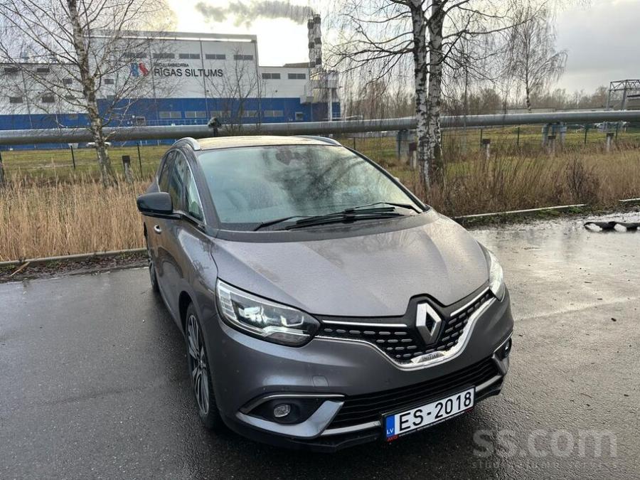 Pelēks Renault Grand Scenic 2018 Rīga, ar dzinēja tilpumu 1.60 L un nobraukumu 169 tūkst. km par 10200 €, foto 2 vietnē AUTOMOTO.COM.LV