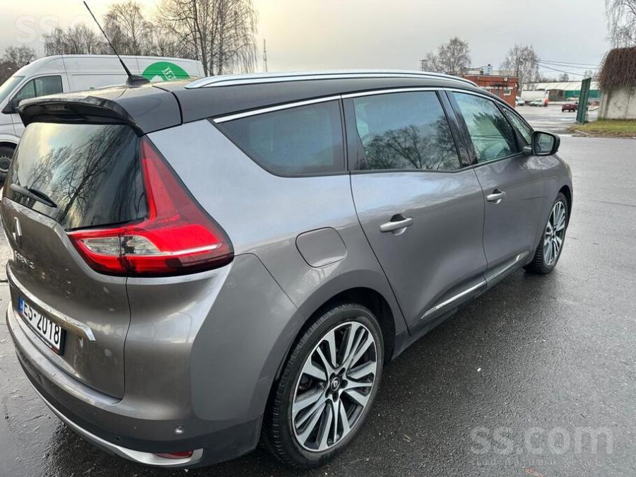 Pelēks Renault Grand Scenic 2018 Rīga, ar dzinēja tilpumu 1.60 L un nobraukumu 169 tūkst. km par 10200 €, foto 6 vietnē AUTOMOTO.COM.LV