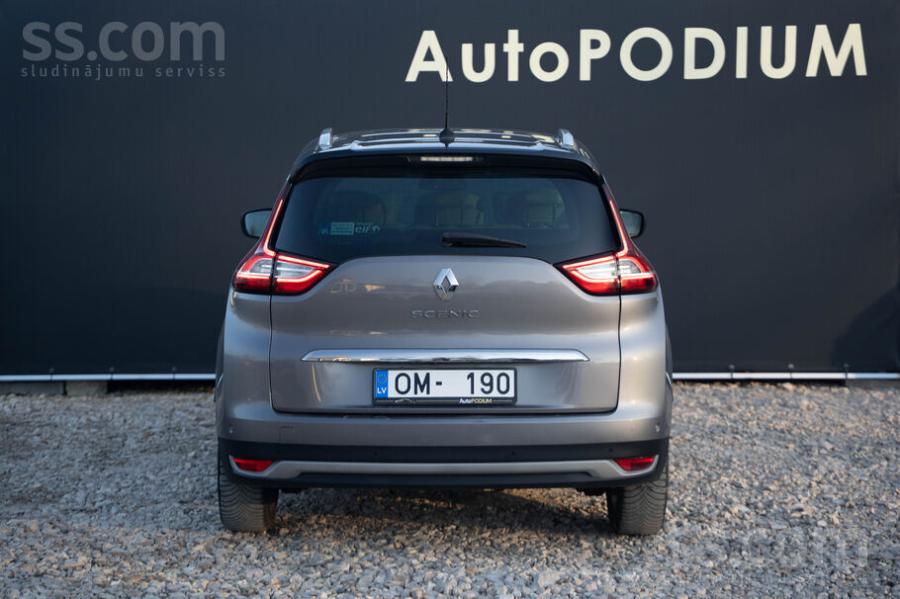 Pelēks Renault Grand Scenic 2018 Rīga, ar dzinēja tilpumu 1.60 L un nobraukumu 171 tūkst. km par 9990 €, foto 5 vietnē AUTOMOTO.COM.LV