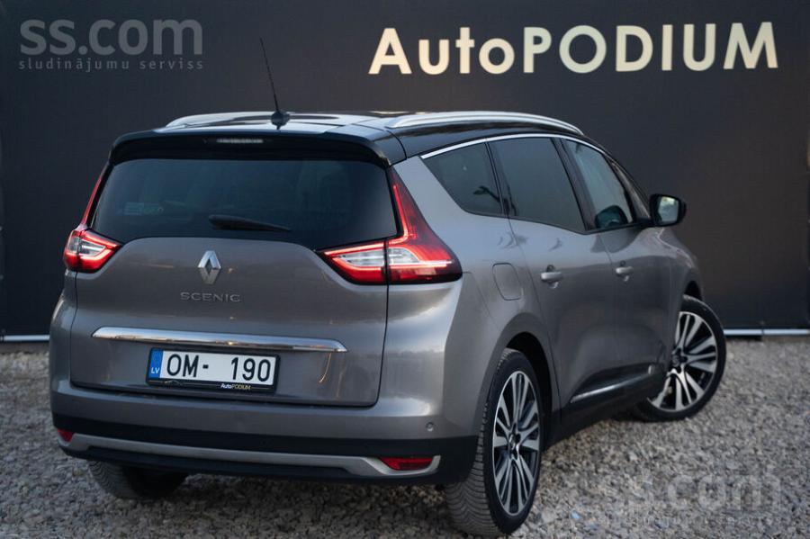 Pelēks Renault Grand Scenic 2018 Rīga, ar dzinēja tilpumu 1.60 L un nobraukumu 171 tūkst. km par 9990 €, foto 6 vietnē AUTOMOTO.COM.LV