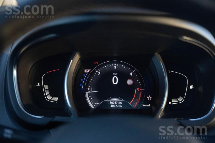 Pelēks Renault Grand Scenic 2018 Rīga, ar dzinēja tilpumu 1.60 L un nobraukumu 171 tūkst. km par 9990 €, foto 18 vietnē AUTOMOTO.COM.LV