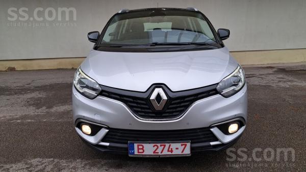 Grey Renault Grand Scenic 2018 in Ogre, with an engine capacity of 1.20 L and mileage of 205 thousand km for 8850 €, photo 4 on AUTOMOTO.COM.LV