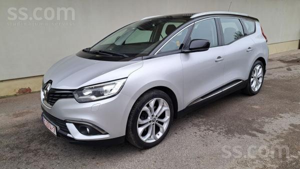 Grey Renault Grand Scenic 2018 in Ogre, with an engine capacity of 1.20 L and mileage of 205 thousand km for 8850 €, photo 6 on AUTOMOTO.COM.LV