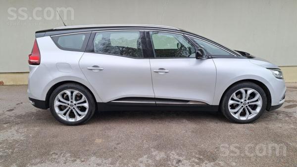 Grey Renault Grand Scenic 2018 in Ogre, with an engine capacity of 1.20 L and mileage of 205 thousand km for 8850 €, photo 7 on AUTOMOTO.COM.LV