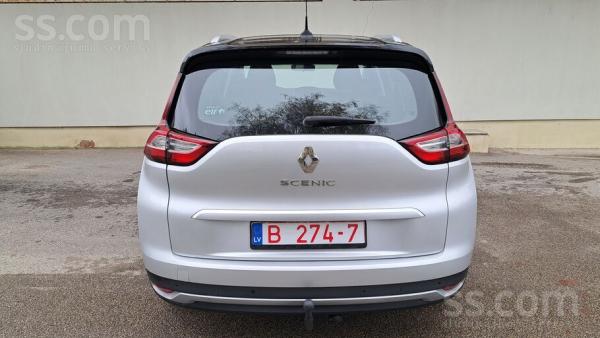Grey Renault Grand Scenic 2018 in Ogre, with an engine capacity of 1.20 L and mileage of 205 thousand km for 8850 €, photo 8 on AUTOMOTO.COM.LV