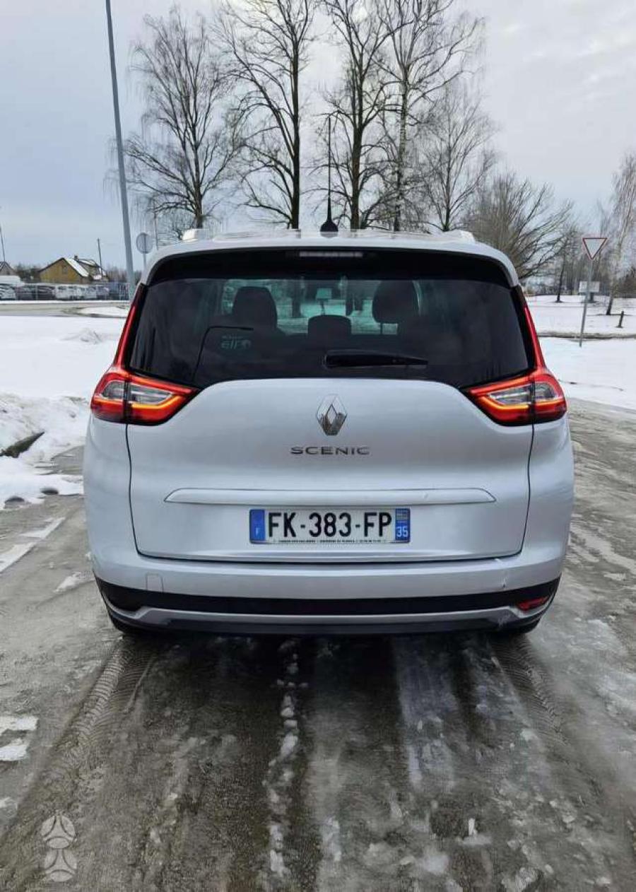 Grey Renault Grand Scenic 2019 in Taurage, with an engine capacity of 1.75 L and mileage of 180 thousand km for 8200 €, photo 5 on AUTOMOTO.COM.LV