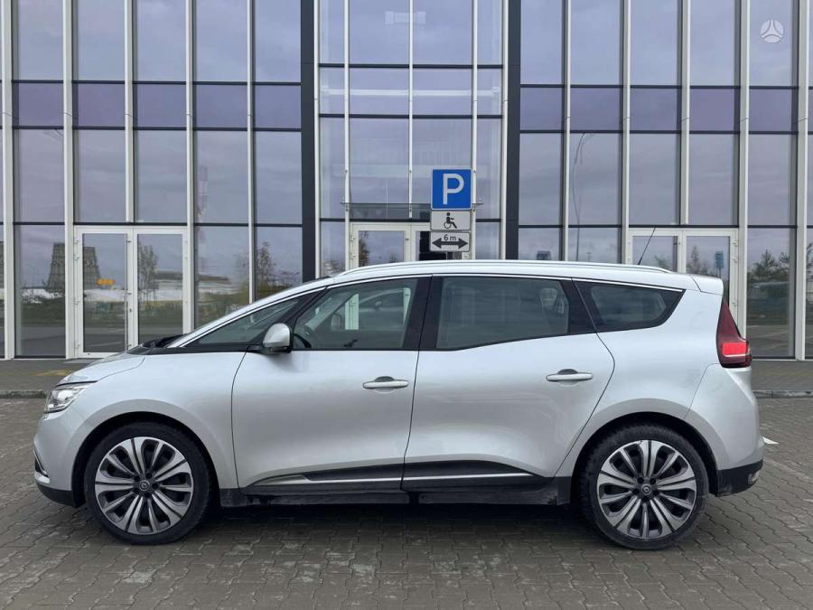 Grey Renault Grand Scenic 2020 in Vilnius, with an engine capacity of 1.75 L and mileage of 186 thousand km for 8900 €, photo 3 on AUTOMOTO.COM.LV