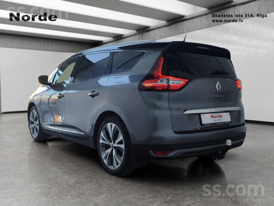 Grey Renault Grand Scenic 2020 in Riga, with an engine capacity of 1.30 L and mileage of 91 thousand km for 16350 €, photo 3 on AUTOMOTO.COM.LV
