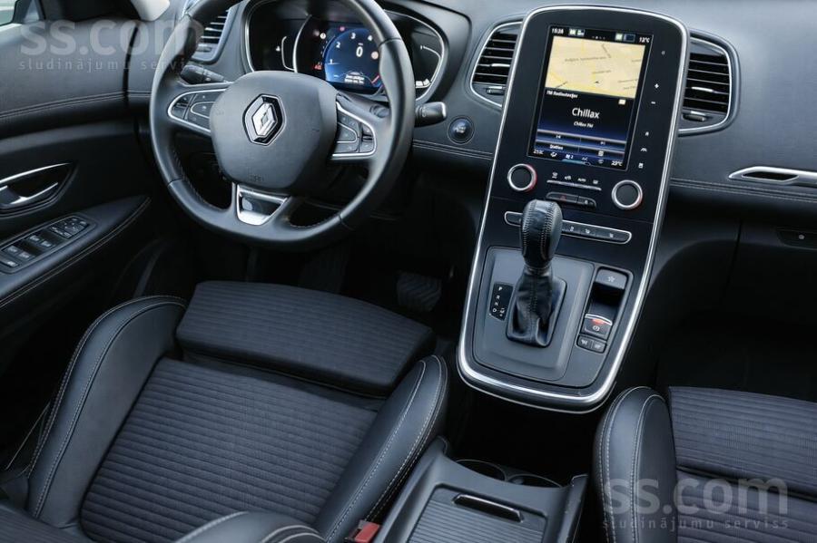 Grey Renault Grand Scenic 2020 in Riga, with an engine capacity of 1.30 L and mileage of 91 thousand km for 16350 €, photo 10 on AUTOMOTO.COM.LV