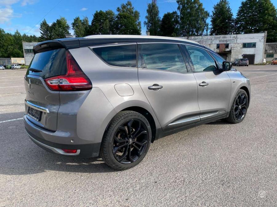 Grey Renault Grand Scenic 2020 in Raseiniai, with an engine capacity of 1.33 L and mileage of 189 thousand km for 10500 €, photo 6 on AUTOMOTO.COM.LV