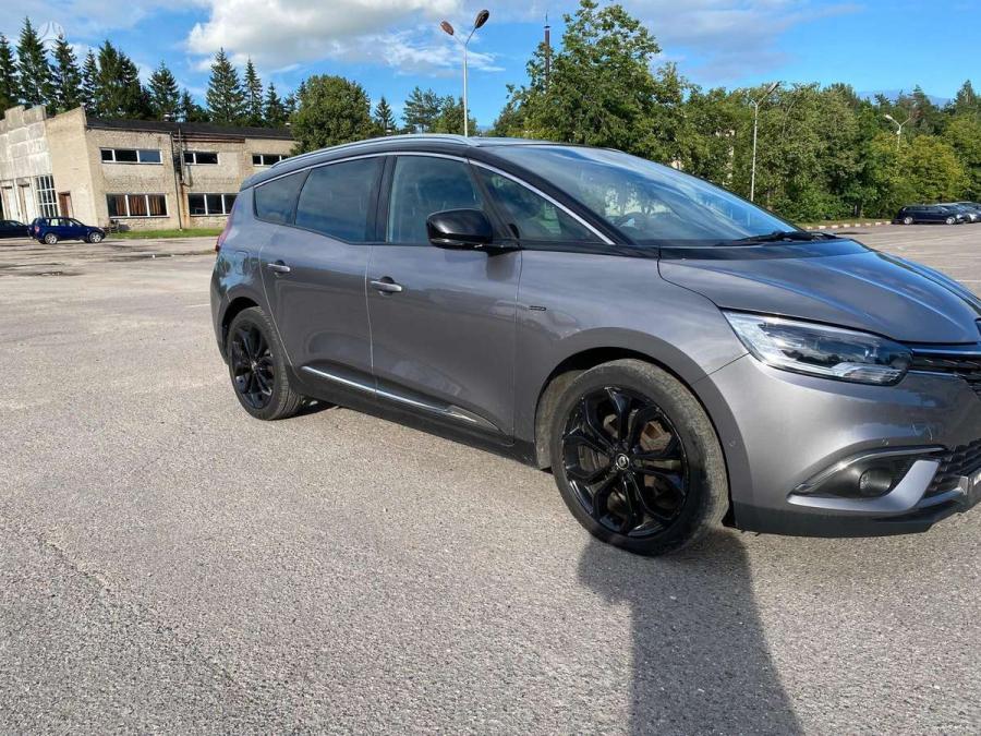 Grey Renault Grand Scenic 2020 in Raseiniai, with an engine capacity of 1.33 L and mileage of 189 thousand km for 10500 €, photo 8 on AUTOMOTO.COM.LV