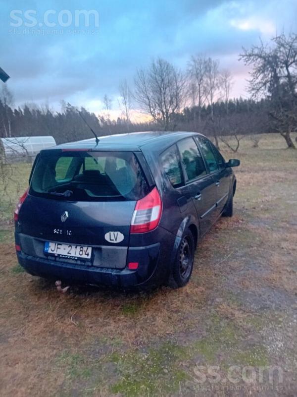 Grey Renault Grand Scenic 2005 in Talsi, with an engine capacity of 1.50 L and mileage of 387 thousand km for 1500 €, photo 6 on AUTOMOTO.COM.LV