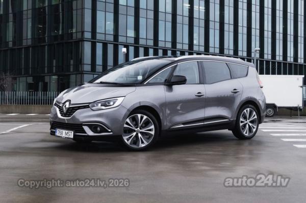 Grey Renault Grand Scenic 2017 in Tallinn, with an engine capacity of 1.50 L and mileage of 177 thousand km for 10390 €, photo 3 on AUTOMOTO.COM.LV