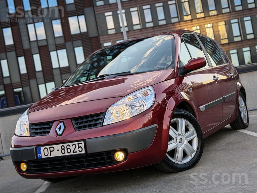 Red Renault Grand Scenic 2007 in Riga, with an engine capacity of 2.00 L and mileage of 243 thousand km for 1790 €, photo 1 on AUTOMOTO.COM.LV