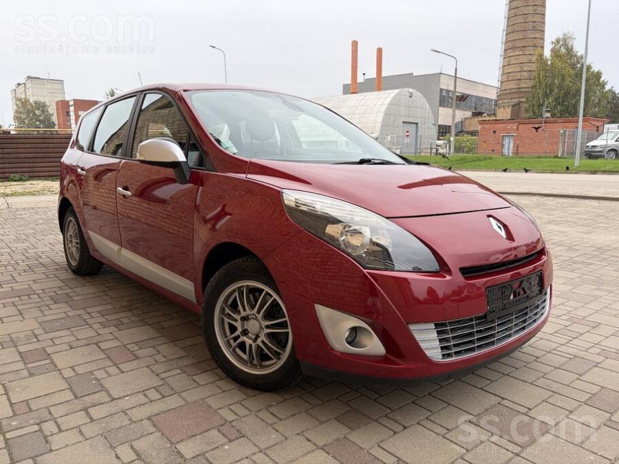 Red Renault Grand Scenic 2010 in Jelgava, with an engine capacity of 1.90 L and mileage of 203 thousand km for 4250 €, photo 1 on AUTOMOTO.COM.LV
