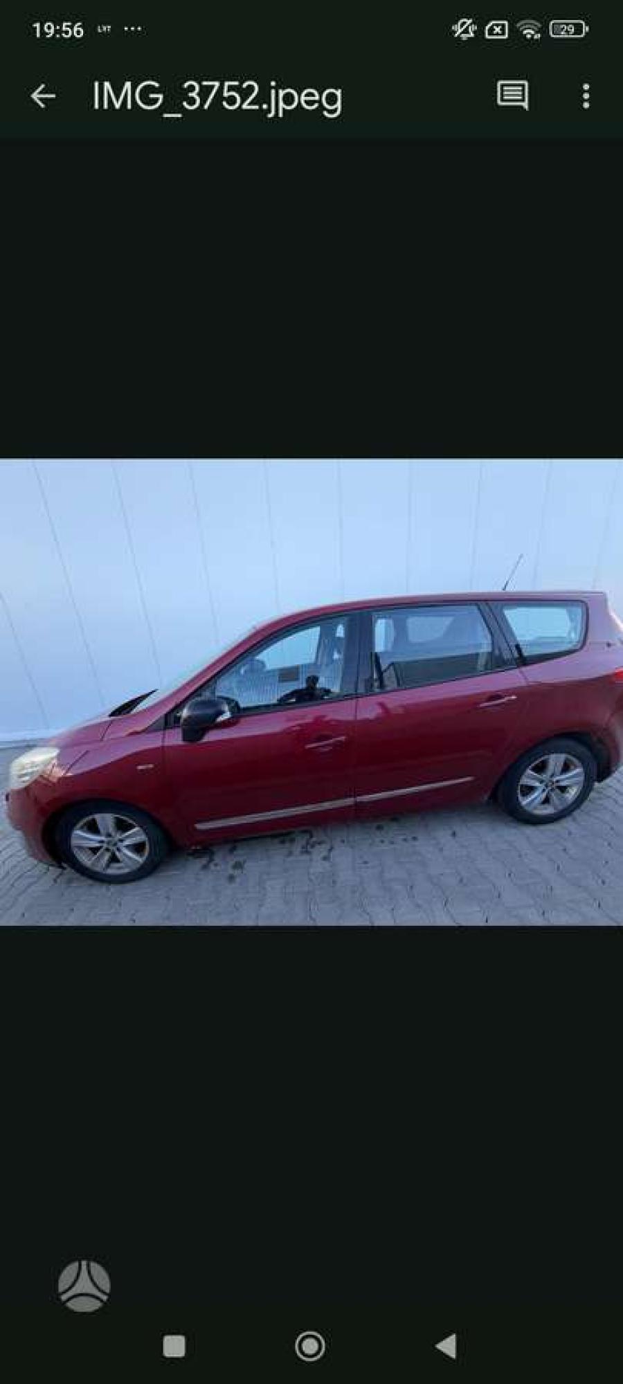 Red Renault Grand Scenic 2013 in Klaipeda, with an engine capacity of 1.60 L and mileage of 295 thousand km for 3350 €, photo 12 on AUTOMOTO.COM.LV