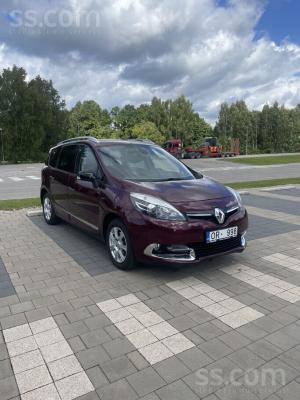 Red Renault Grand Scenic 2014 in Cesis, with an engine capacity of 1.20 L and mileage of 151 thousand km for 5900 €, photo  on AUTOMOTO.COM.LV