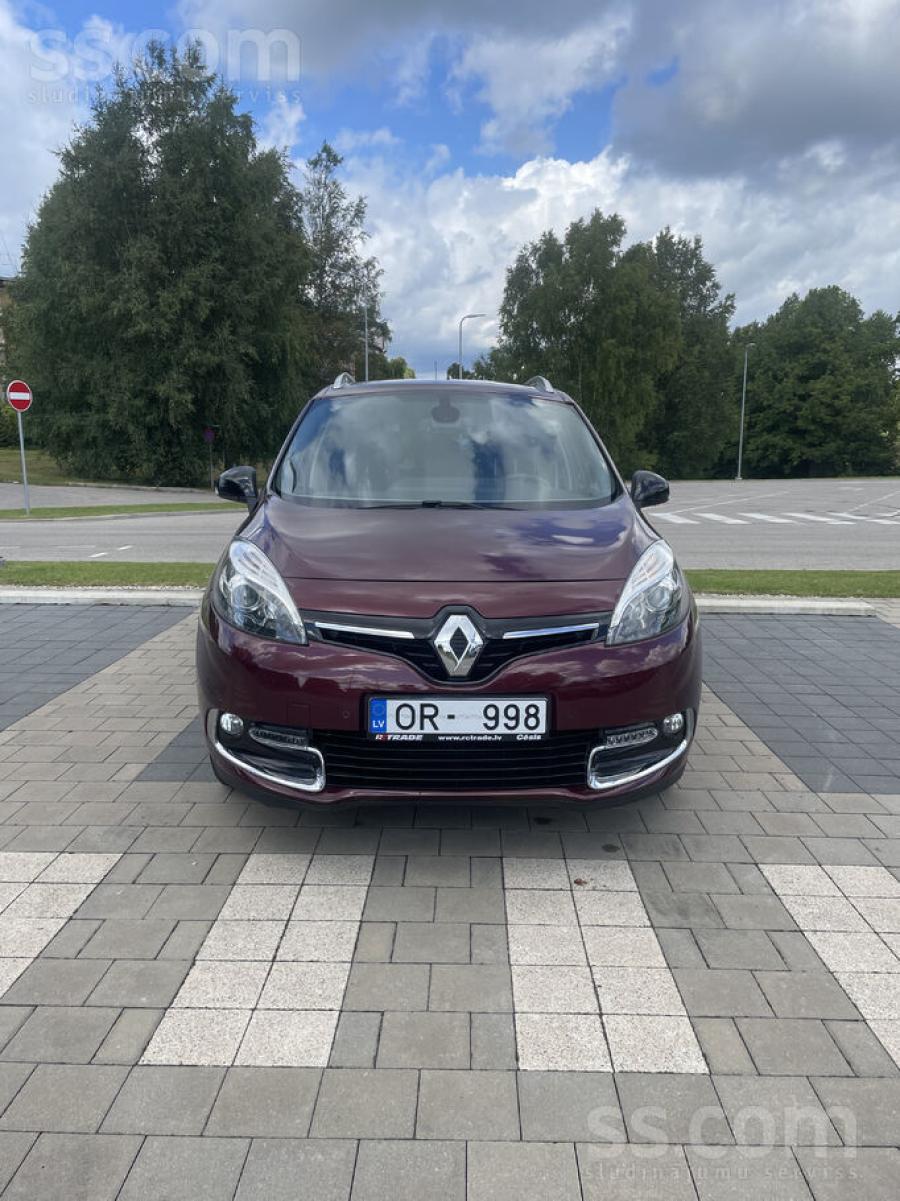 Red Renault Grand Scenic 2014 in Cesis, with an engine capacity of 1.20 L and mileage of 151 thousand km for 5900 €, photo 3 on AUTOMOTO.COM.LV