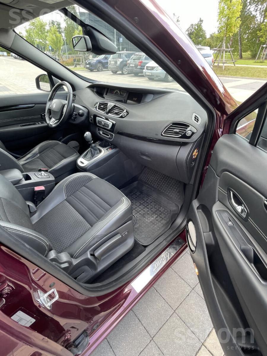 Red Renault Grand Scenic 2014 in Cesis, with an engine capacity of 1.20 L and mileage of 151 thousand km for 5900 €, photo 16 on AUTOMOTO.COM.LV