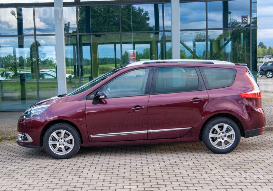 Sarkans Renault Grand Scenic 2014 Cēsis, ar dzinēja tilpumu 1.20 L un nobraukumu 151 tūkst. km par 5900 €, foto 4 vietnē AUTOMOTO.COM.LV