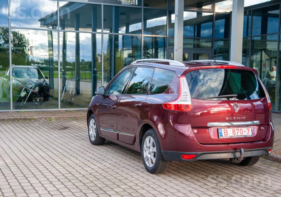 Sarkans Renault Grand Scenic 2014 Cēsis, ar dzinēja tilpumu 1.20 L un nobraukumu 151 tūkst. km par 5900 €, foto 5 vietnē AUTOMOTO.COM.LV