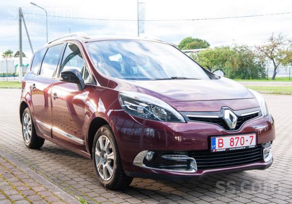 Sarkans Renault Grand Scenic 2014 Cēsis, ar dzinēja tilpumu 1.20 L un nobraukumu 151 tūkst. km par 5900 €, foto 8 vietnē AUTOMOTO.COM.LV