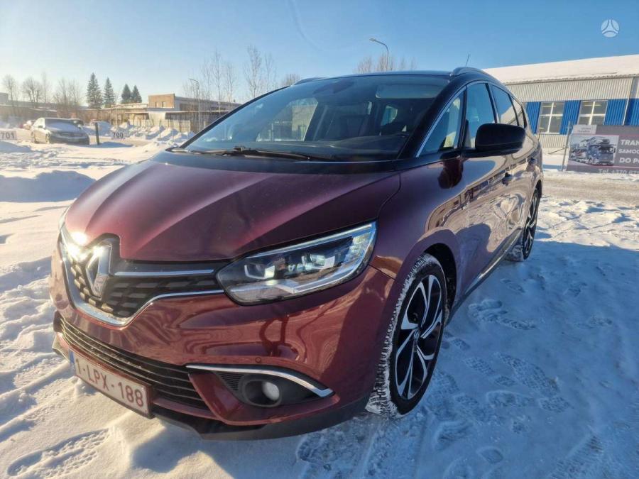 Sarkans Renault Grand Scenic 2017 Tauragė, ar dzinēja tilpumu 1.60 L un nobraukumu 218 tūkst. km par 8500 €, foto 10 vietnē AUTOMOTO.COM.LV