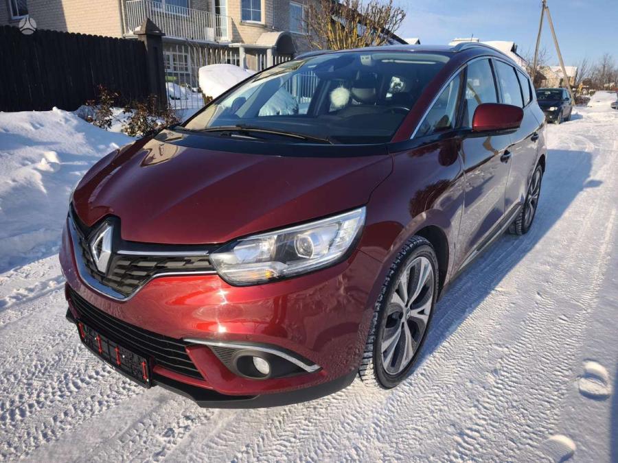 Sarkans Renault Grand Scenic 2018 Šauļi, ar dzinēja tilpumu 1.46 L un nobraukumu 185 tūkst. km par 10950 €, foto 2 vietnē AUTOMOTO.COM.LV