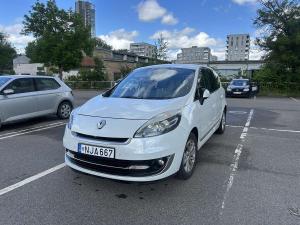 White Renault Grand Scenic 2012 in Vilnius, with an engine capacity of 1.60 L and mileage of 254 thousand km for 2600 €, photo  on AUTOMOTO.COM.LV