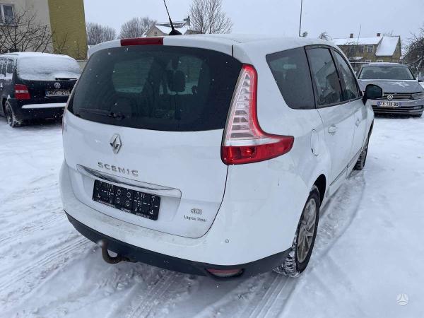 Balts Renault Grand Scenic 2013 Tauragė, ar dzinēja tilpumu 1.46 L un nobraukumu 270 tūkst. km par 3500 €, foto 5 vietnē AUTOMOTO.COM.LV