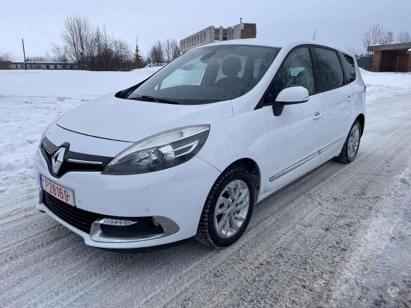 Balts Renault Grand Scenic 2013 Tauragė, ar dzinēja tilpumu 1.46 L un nobraukumu 270 tūkst. km par 4250 €, foto 1 vietnē AUTOMOTO.COM.LV