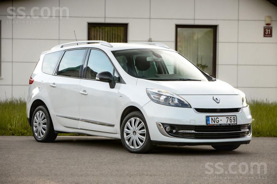 Balts Renault Grand Scenic 2013 Jelgava, ar dzinēja tilpumu 1.50 L un nobraukumu 260 tūkst. km par 4999 €, foto 3 vietnē AUTOMOTO.COM.LV