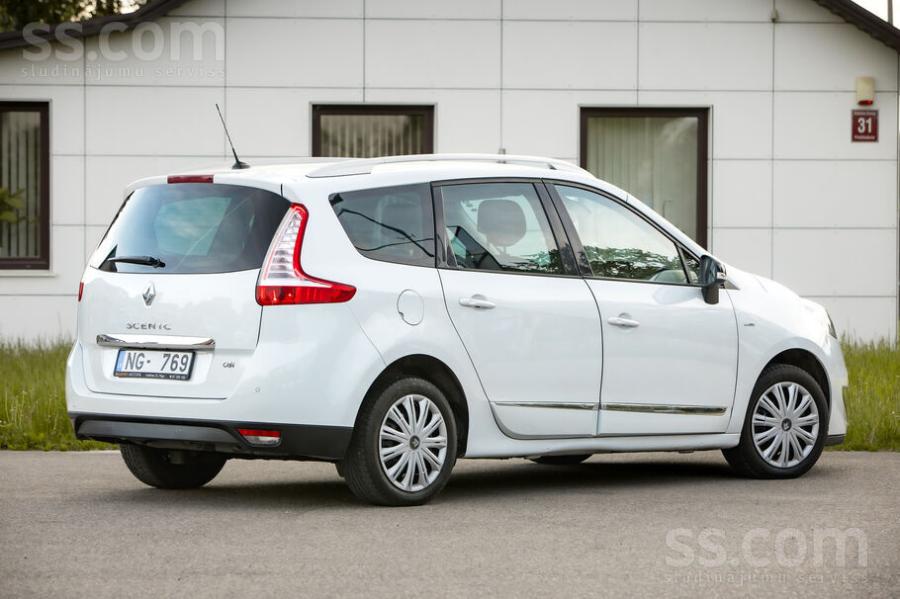 Balts Renault Grand Scenic 2013 Jelgava, ar dzinēja tilpumu 1.50 L un nobraukumu 260 tūkst. km par 4999 €, foto 5 vietnē AUTOMOTO.COM.LV