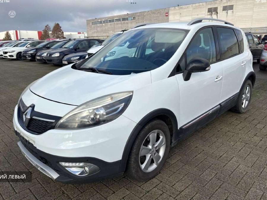 Balts Renault Grand Scenic 2014 Viļņa, ar dzinēja tilpumu 1.46 L un nobraukumu 200 tūkst. km par 4670 €, foto 1 vietnē AUTOMOTO.COM.LV