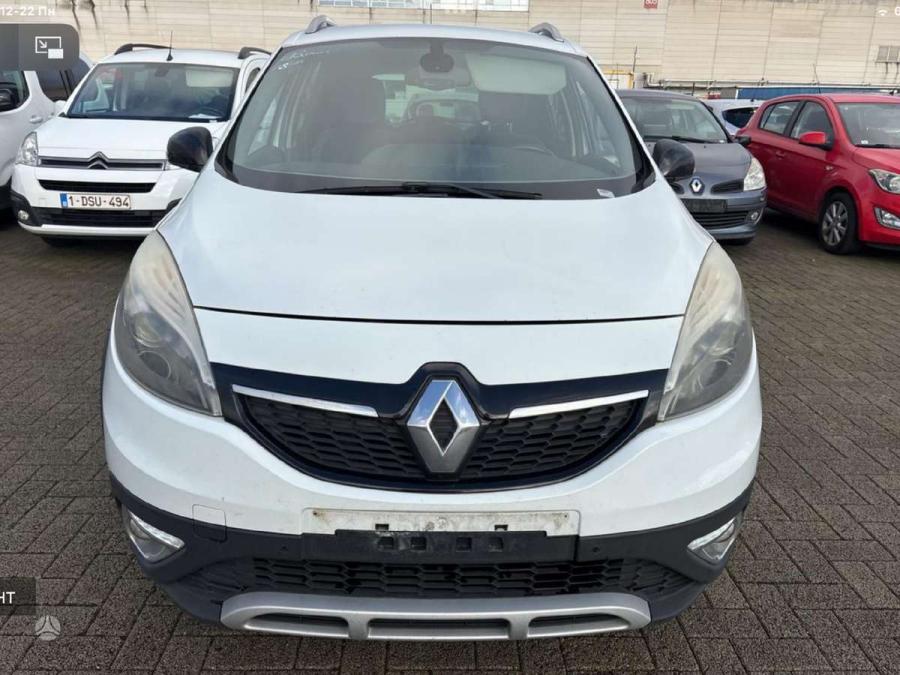 Balts Renault Grand Scenic 2014 Viļņa, ar dzinēja tilpumu 1.46 L un nobraukumu 200 tūkst. km par 4670 €, foto 2 vietnē AUTOMOTO.COM.LV