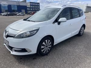 Balts Renault Grand Scenic 2014 Kauņa, ar dzinēja tilpumu 1.60 L un nobraukumu 320 tūkst. km par 4450 €, foto  vietnē AUTOMOTO.COM.LV